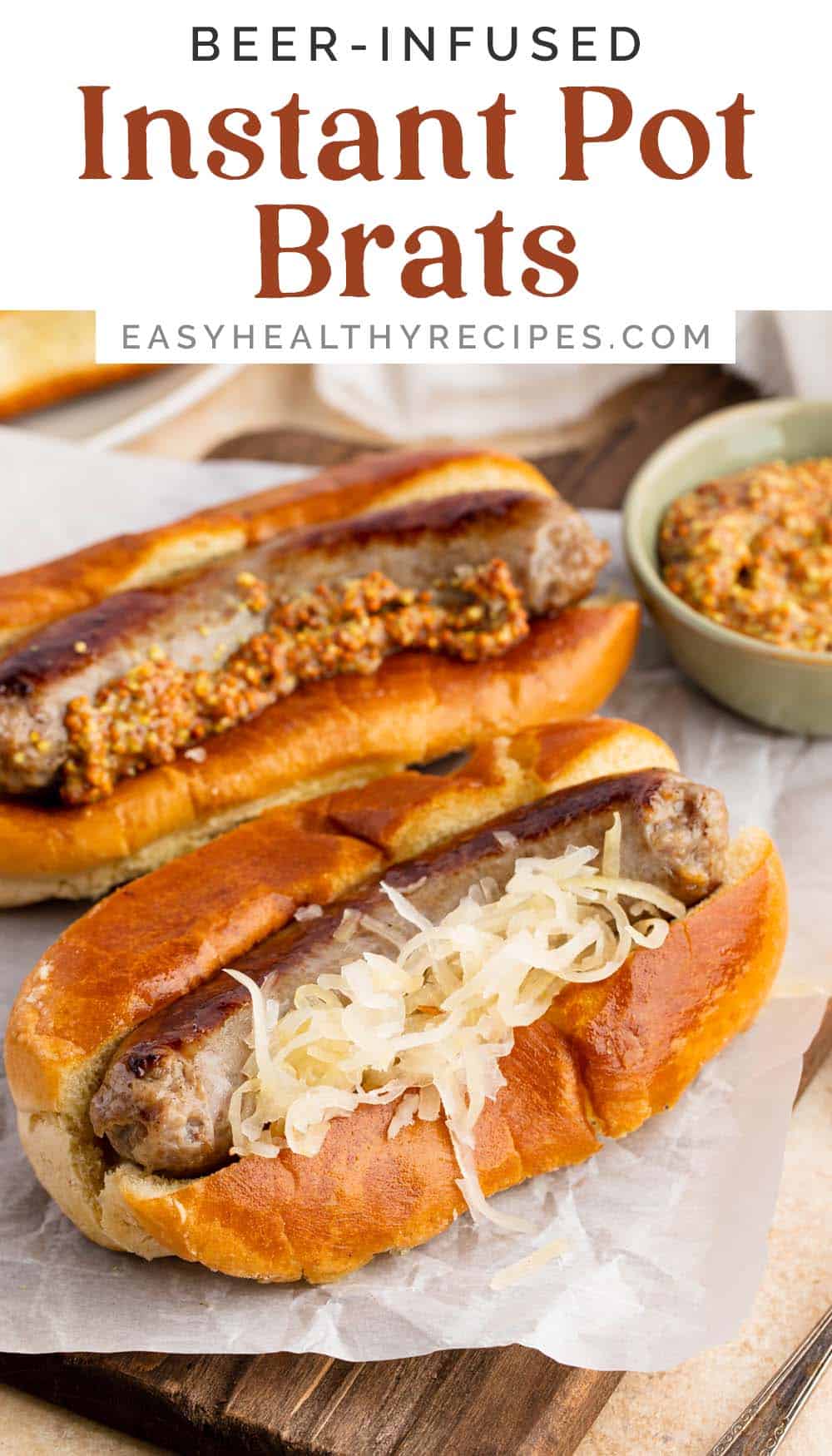 Beer-Infused Instant Pot Brats - Easy Healthy Recipes