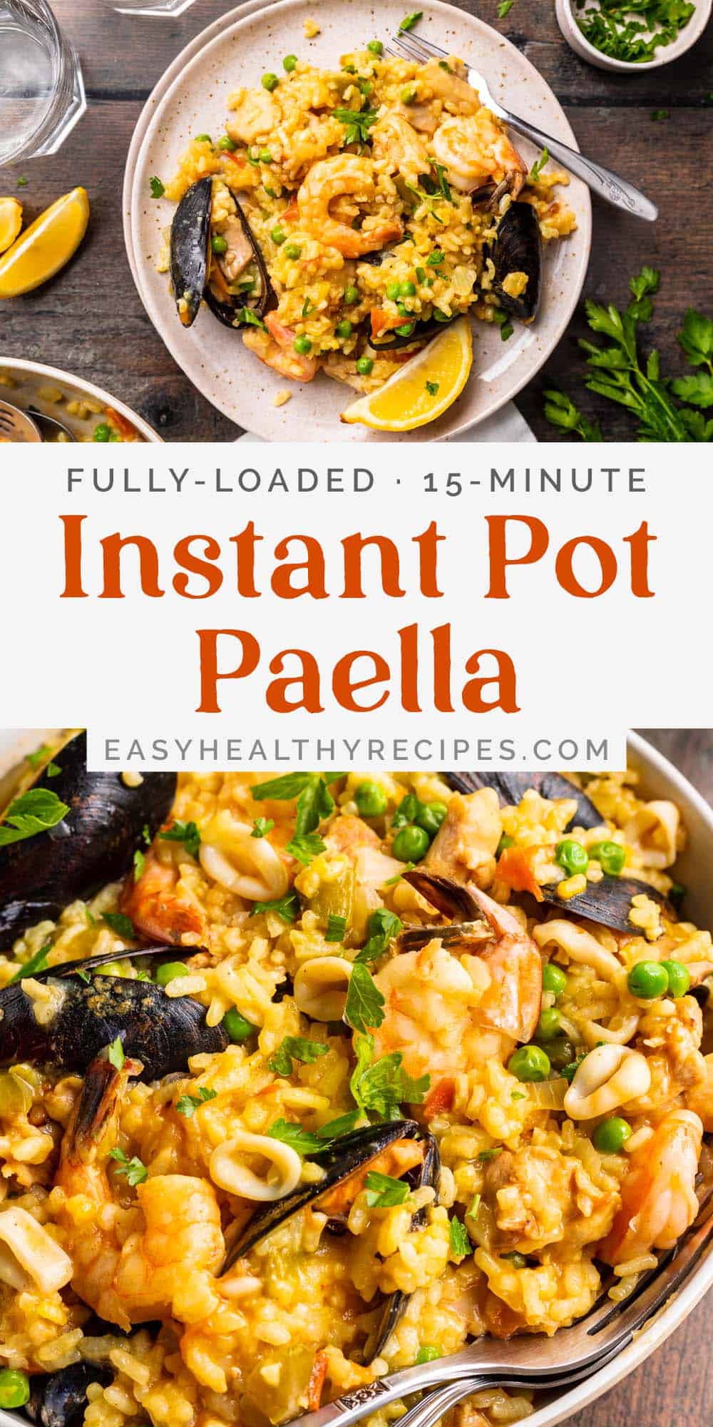 Instant Pot Paella - Easy Healthy Recipes