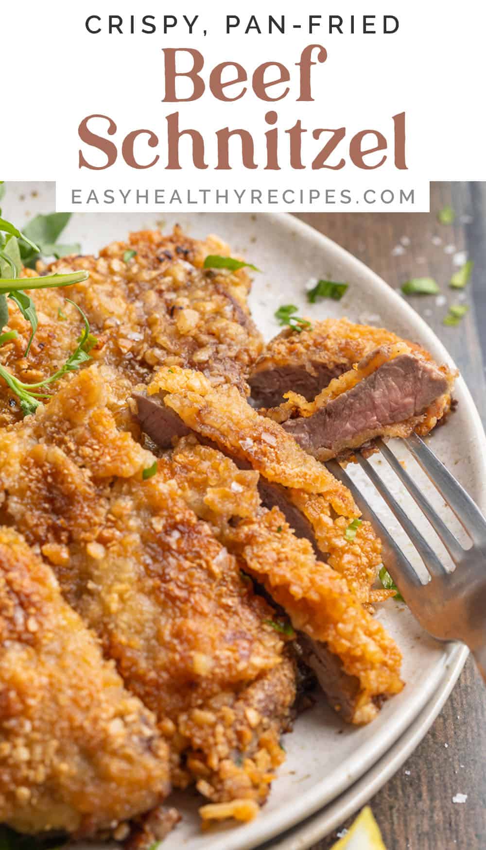 Crispy Beef Schnitzel - Easy Healthy Recipes