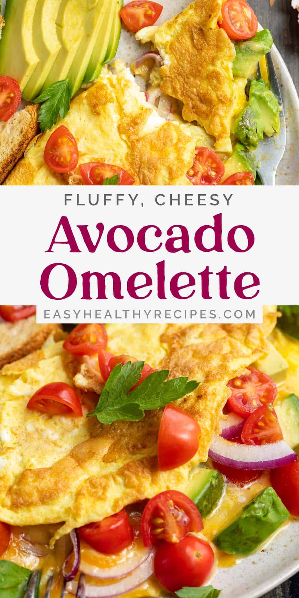 Perfect Avocado Omelette - Easy Healthy Recipes
