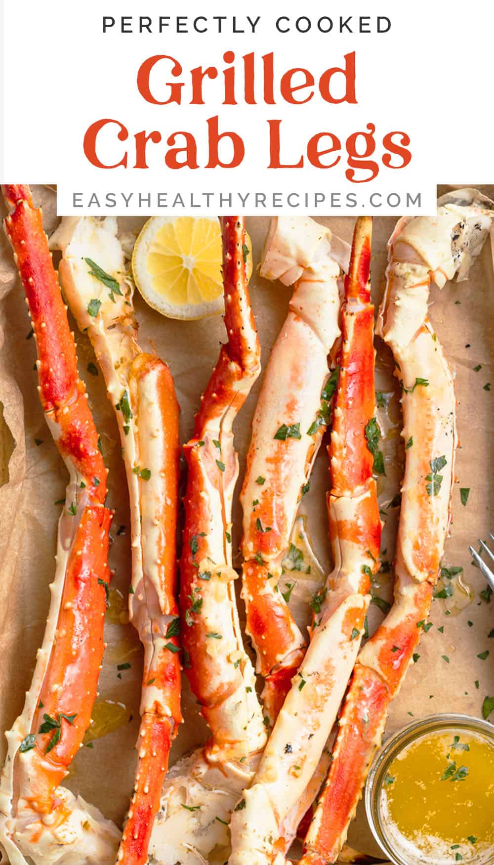 Grilled Crab Legs with Garlic-Butter Sauce - Easy Healthy Recipes