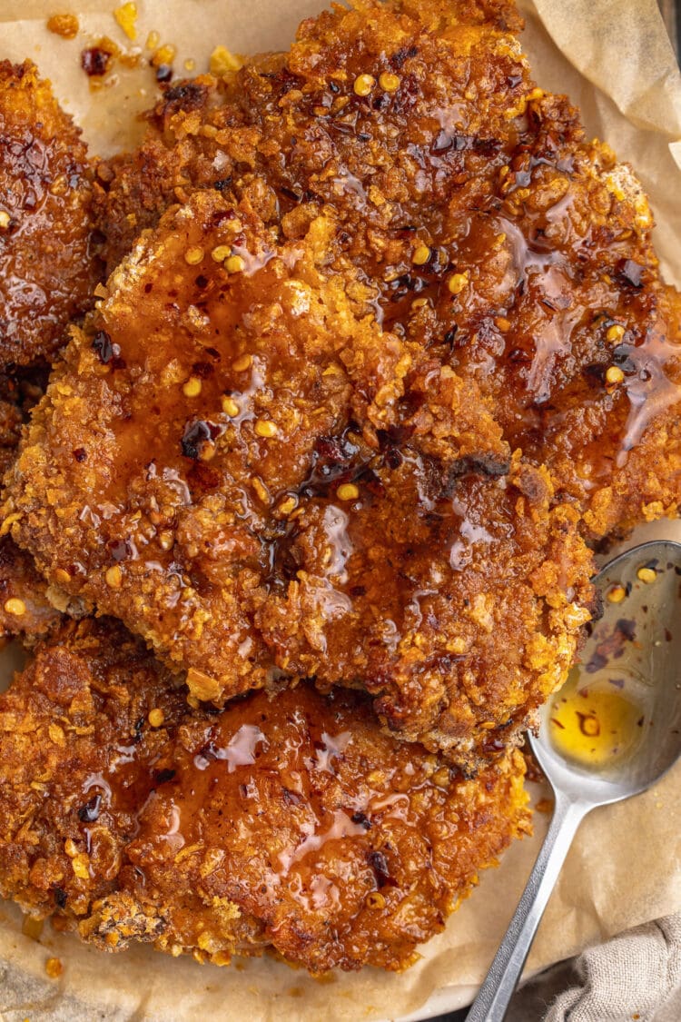 Crispy Baked Hot Honey Chicken - Easy Healthy Recipes