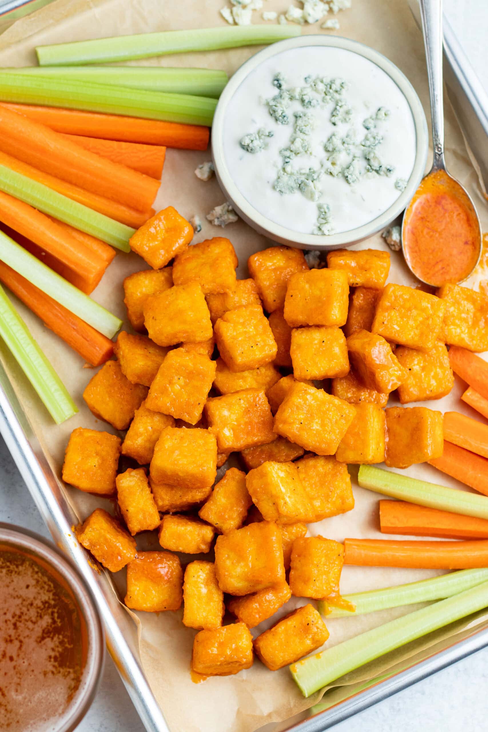 Crispy Baked Buffalo Tofu - Easy Healthy Recipes