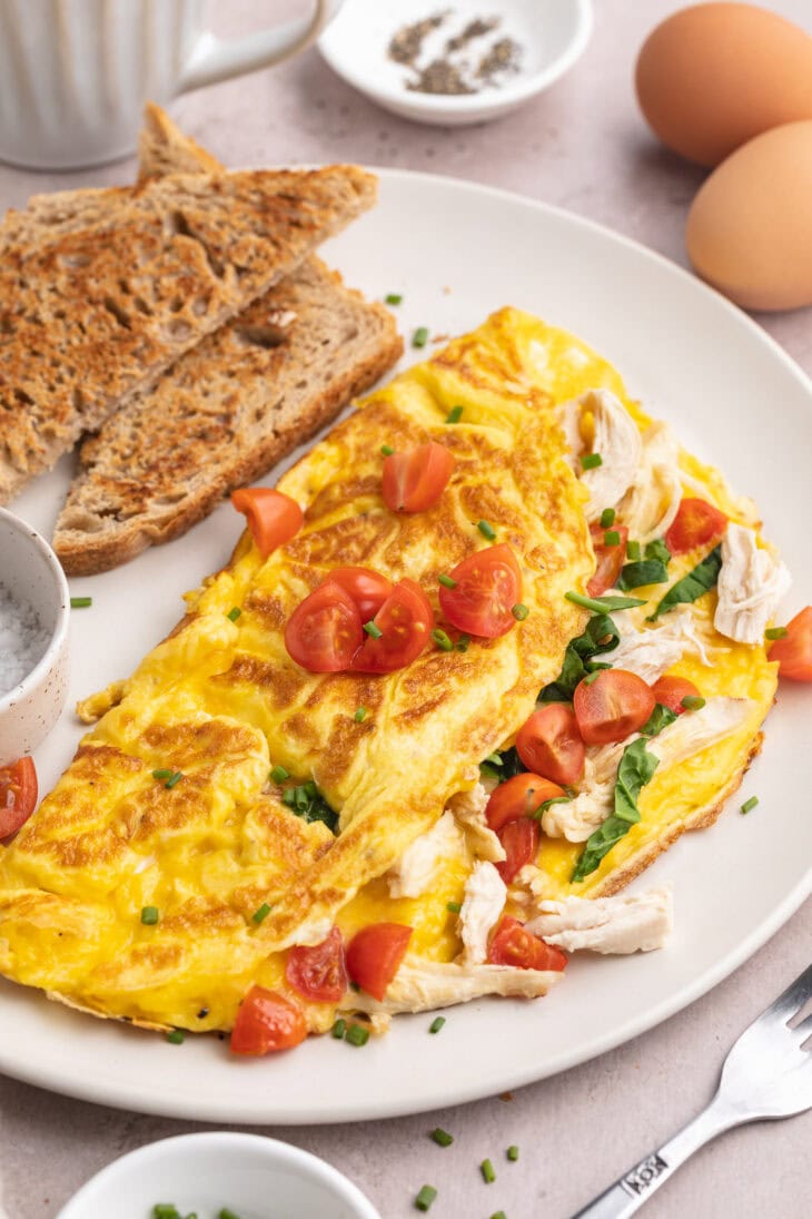 Chicken Omelette - Easy Healthy Recipes
