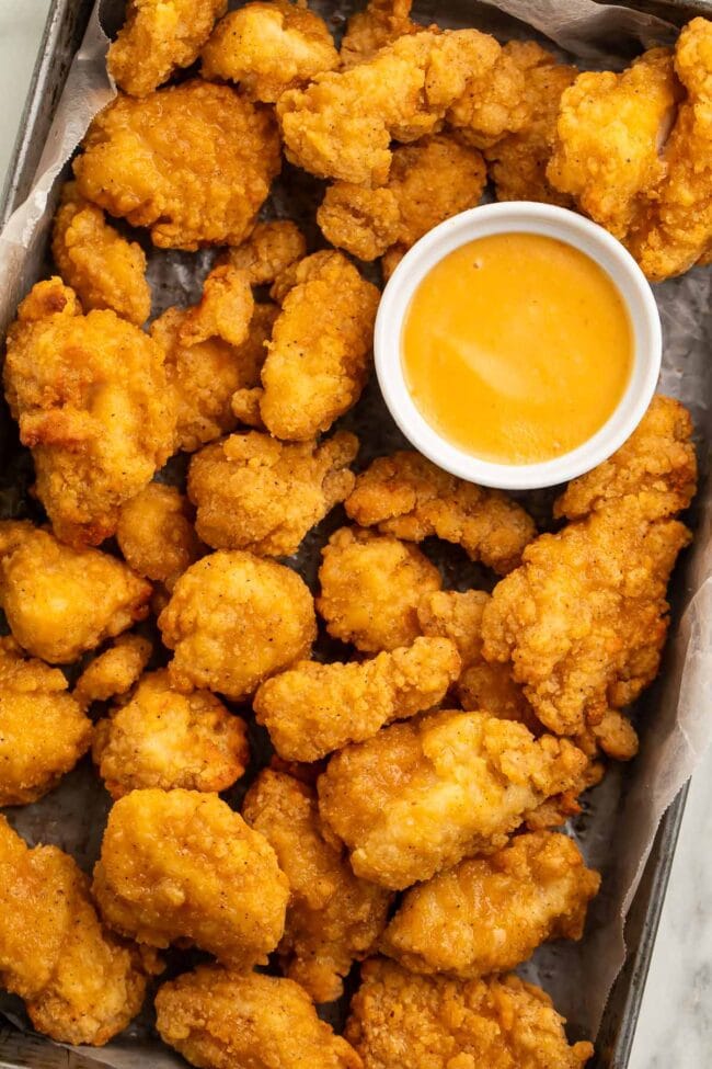 Air Fryer Frozen Popcorn Chicken - Easy Healthy Recipes