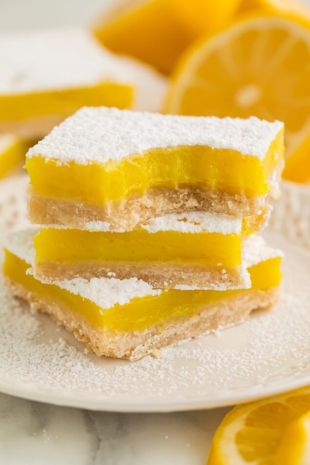 Vegan Lemon Bars - Easy Healthy Recipes